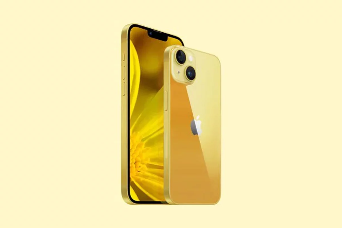 New iPhone 14 and iPhone 14 Plus in yellow color introduced