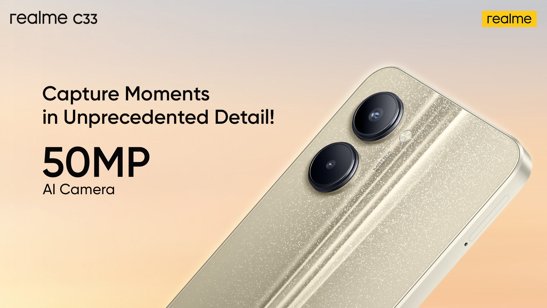 realme C33: get the best mix of design & photography in Pak