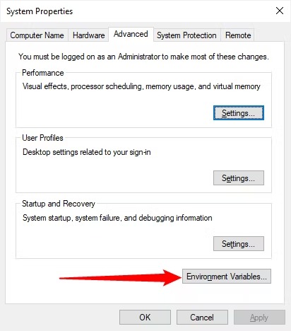 How To editing environment settings on Windows 10 or 11 - TechX Pakistan