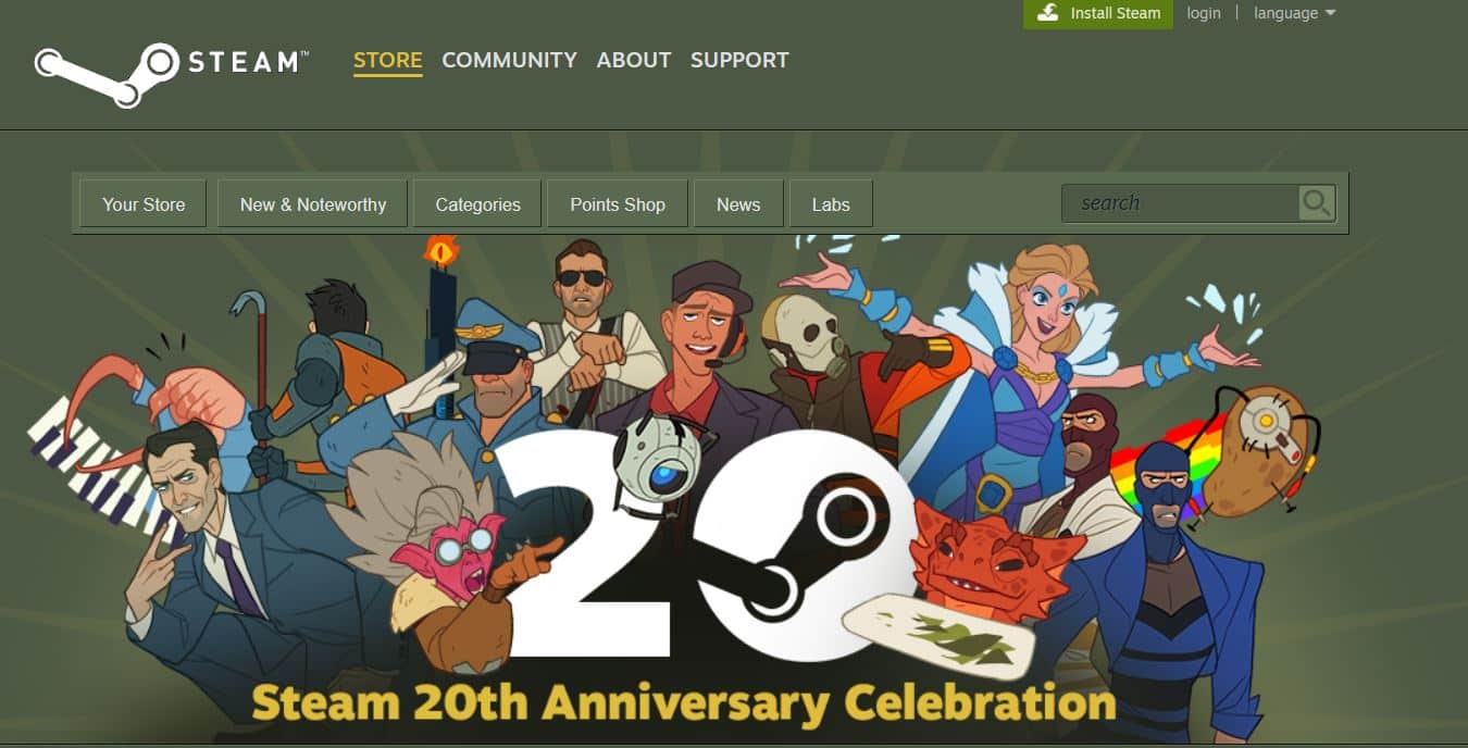 Steam's 20th Anniversary sale offers Up to 90% Off - TechX Pakistan