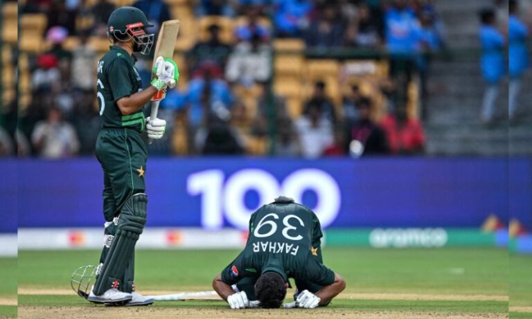 Fakhar made a record of fastest 100 in WC 2023 for Pakistan - TechX ...