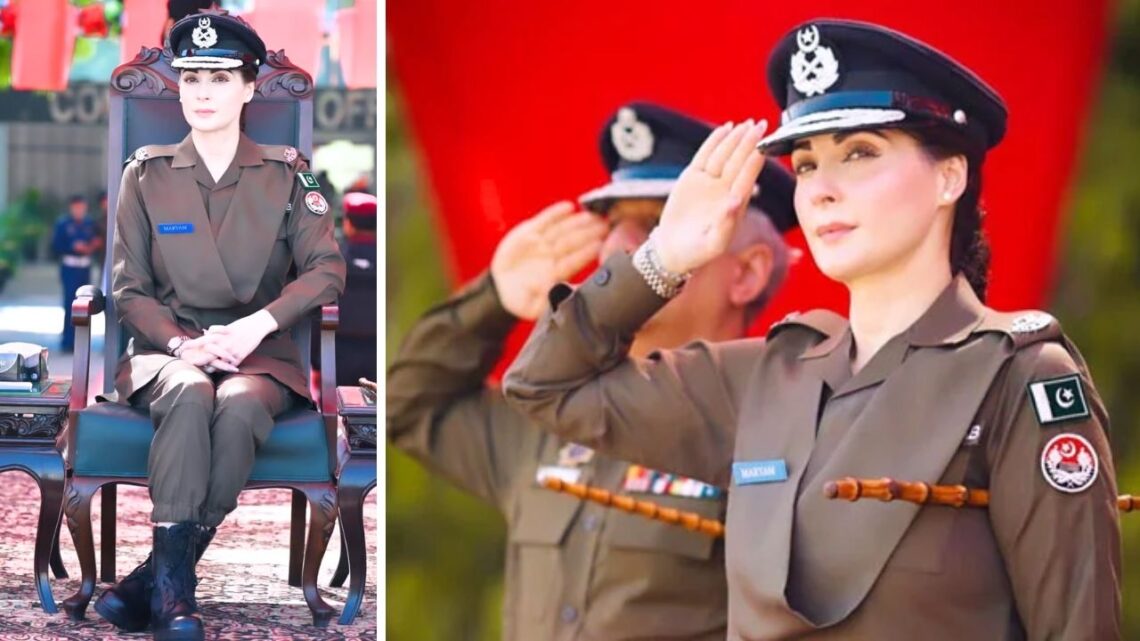 Maryam Nawaz Police uniform draws criticism - TechX Pakistan
